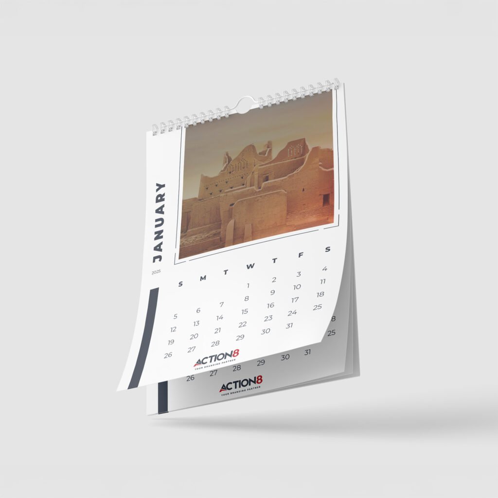 Wall Calendars Printing Services in Saudi Arabia | Action8